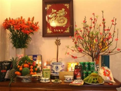 Cách trang trí bàn thờ đẹp trong ngày Tết