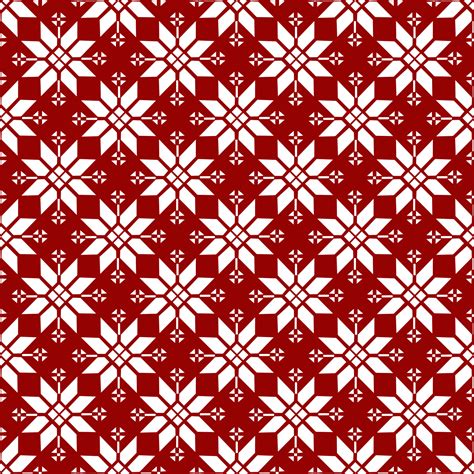 Floral Pattern Pretty Flowers On Red Background 22130532 Vector Art