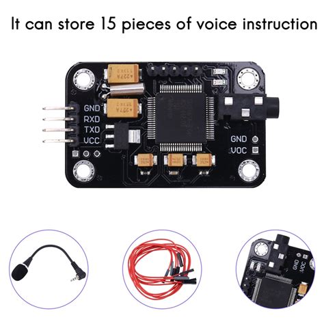 Voice Recognition Module Microphone Dupont With Jumper Wire 43 OFF