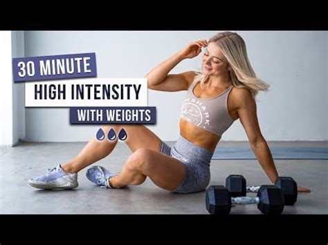 Day Min Full Body Burner Hiit Workout With Dumbbells No