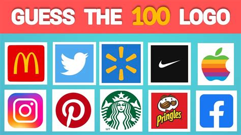 Can You Guess The Logos In 3 Seconds 100 Famous Logos Easy