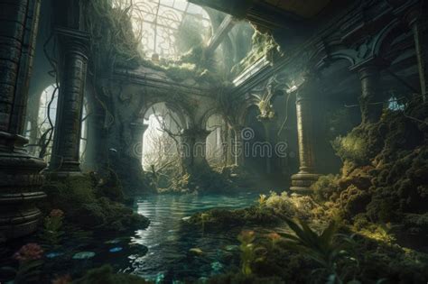 Enchanting Underwater World Sunken Palace Mermaids Superb Detail