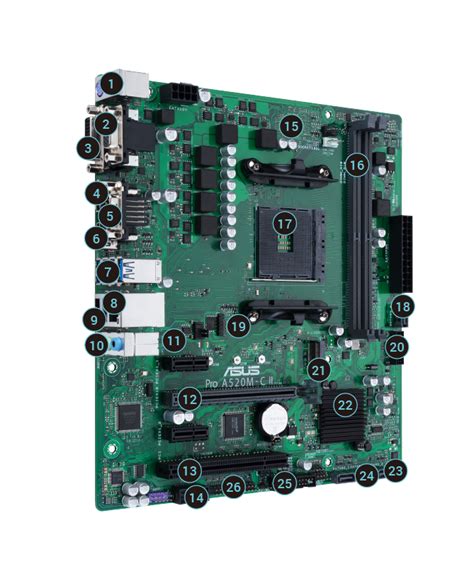 Pro A520M C II CSM Tarjetas Madre ASUS México