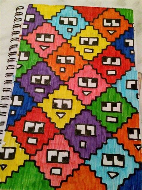 Educación Artística Planas En Cuadrícula Dibujos En Dibujos en