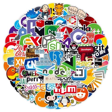 50 Pcs Programming Sticker Pack Coding Stickers Tech Software Etsy