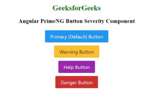 Angular Primeng Button Severity Component Geeksforgeeks