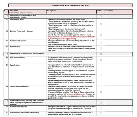 Free Procurement Spreadsheet Templates Ms Excel Pdf American