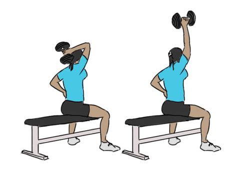 Extension triceps avec haltère GoFitnessPlan