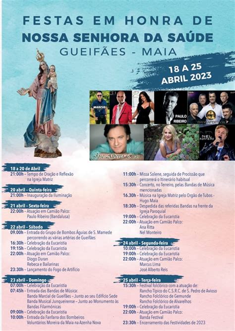 Festa Em Honra De Nossa Senhora Da Sa De A De Abril