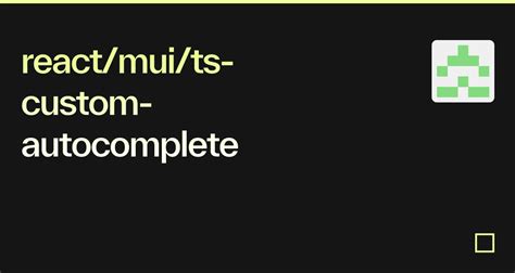 React Mui Ts Custom Autocomplete Codesandbox