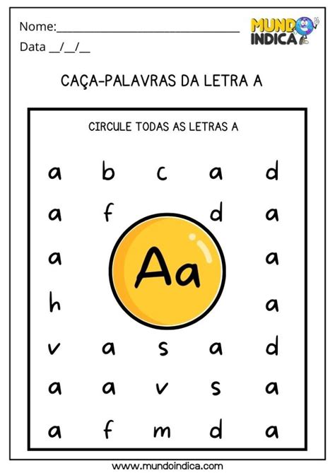Atividades De Ca A Palavras Para E Ano