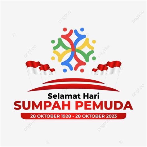 Desain Logo Hari Sumpah Pemuda 2023 Vektor Logo Sumpah Pemuda 2023