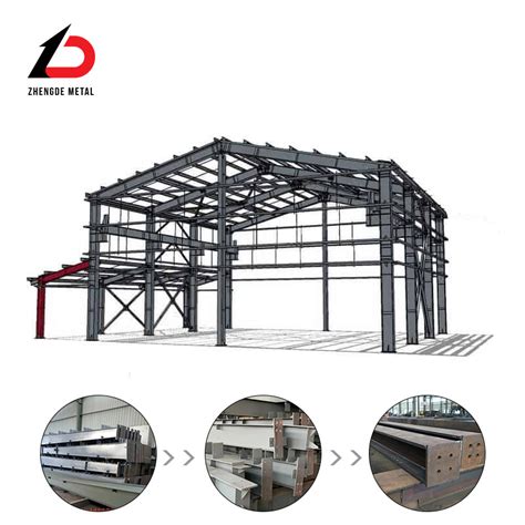 H Beam C Channel High Rise Prefabricated House Building Frame