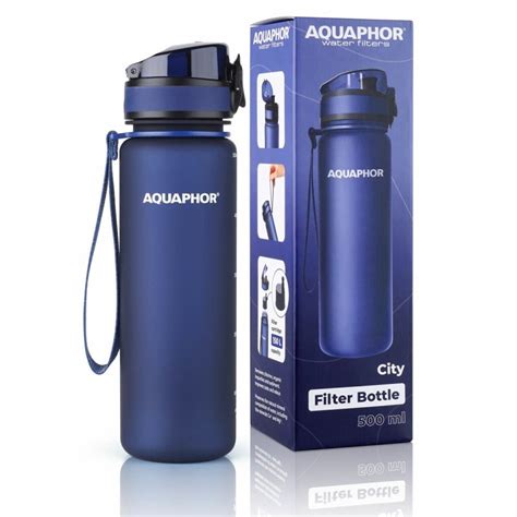 BIDON Filtrujący BUTELKA CITY Aquaphor Granat 0 5L BUTELKA FILTRUJĄCA