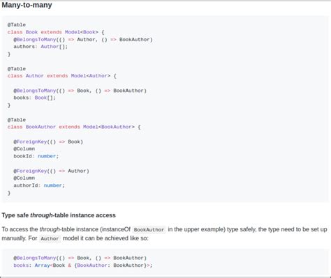 nestjs sequelize using typescript wrapper many to many bozjator s blog