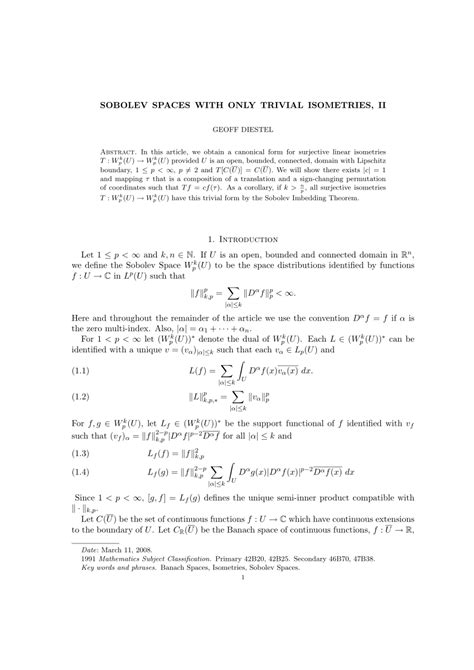 pdf sobolev spaces with only trivial isometries ii