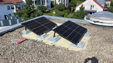 Nuasol Aufständerung Solarmodul Halterung Balkonkraftwerk Flachdach