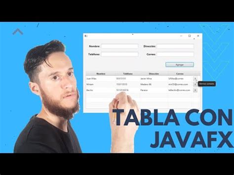 Cómo crear una tabla con JavaFX YouTube