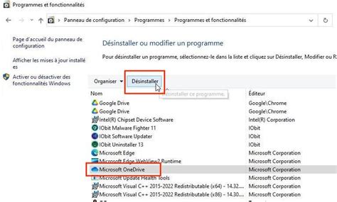 Désactiver ou désinstaller OneDrive Windows 2024