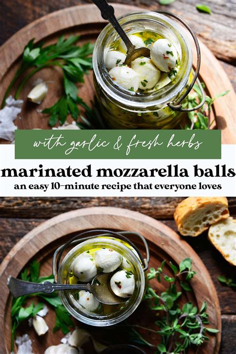 This Easy Minute Marinated Mozzarella Balls Recipe Combines Fresh