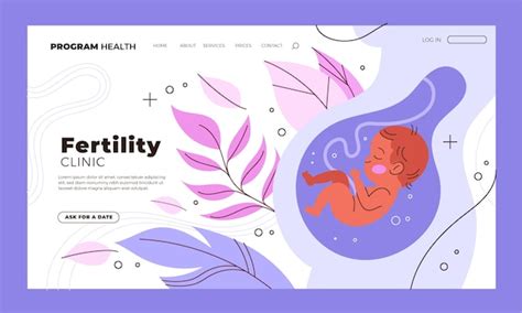 Premium Vector Fertility Clinic Template Design