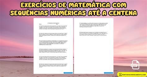 Arquivo de Exercícios sequência numérica de números até centena