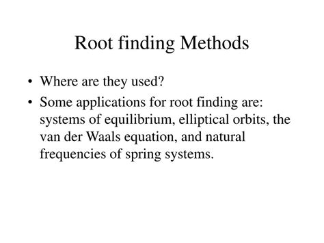 ppt root finding methods powerpoint presentation free download id 693137