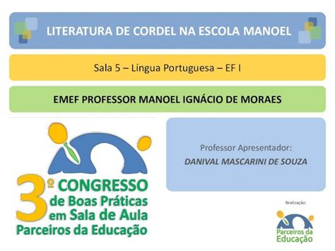 PDF LITERATURA DE CORDEL NA ESCOLA MANOEL Inserir A Literatura De