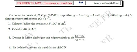 MATHS LYCEE FR exercice corrigé maths terminale spécialité nature d un