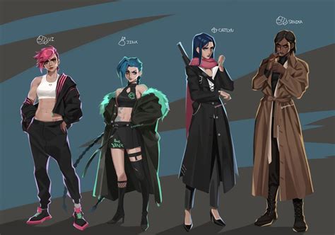 Jinx Caitlyn Vi Arcane Jinx Arcane Vi And More League Of