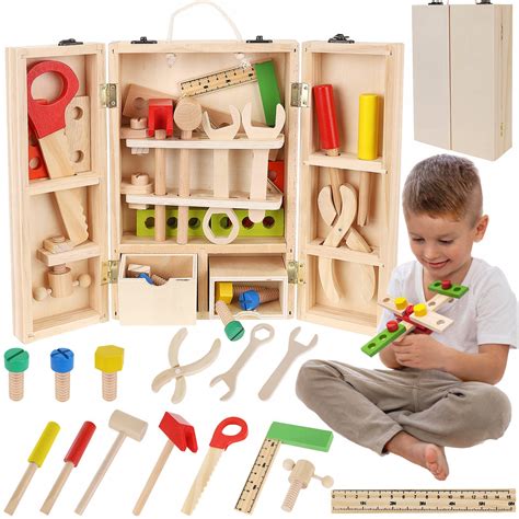 DREWNIANY WARSZTAT NARZĘDZIA ZESTAW MAJSTERKOWICZA 12867789137 Allegro pl