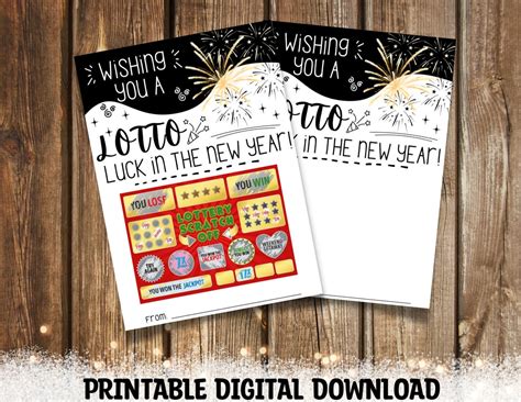 Christmas Wishing You A Lotto Holiday Cheer Gift Tag Appreciation Gift