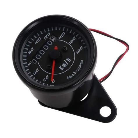 Compteur de vitesse universel pour moto Cafe Racer Double odomètre