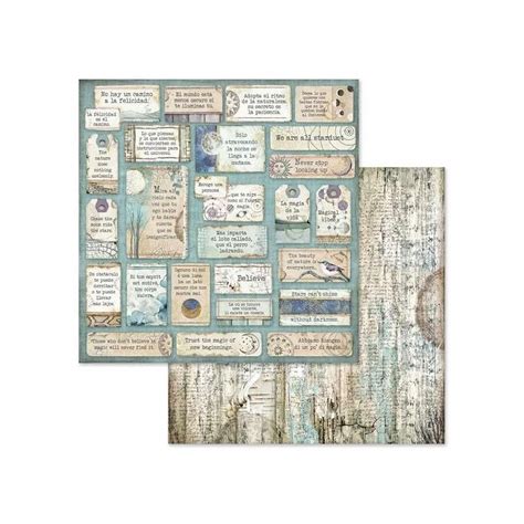 Papel Scrap Cosmos Quotes STAMPERIA