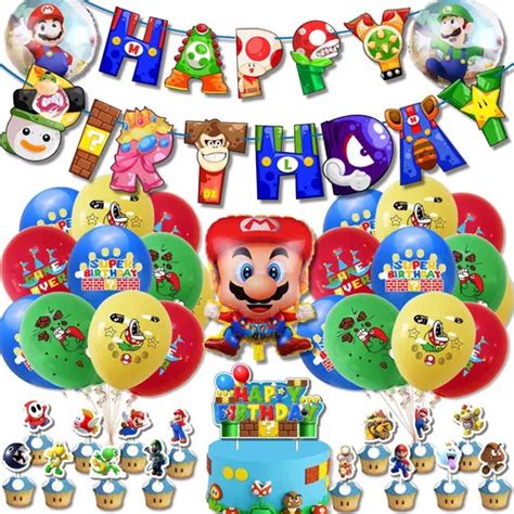 Kit De Globos Y Decoraci N De Super Mario Bros Mercadolibre