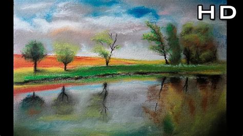 Cómo Dibujar un Paisaje al Pastel Paso a Paso Cómo Dibujar Árboles y