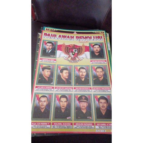 Jual Poster Pahlawan Nasional Indonesia Pahlawan Revolusi Dan