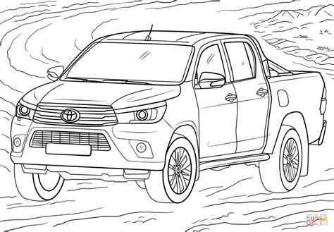 Dibujo De Toyota Hilux Para Colorear Dibujos Para Colorear Imprimir
