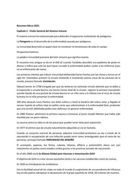 Resumen Inmunolog A De Kuby Owen J Punt J Stranford Sa Todo Sobre