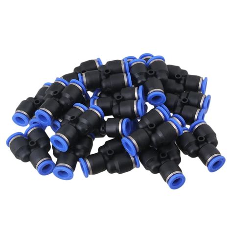 Mm Preto E Azul Pneum Tica Jointer Connector R Pida Montagem Para Pu