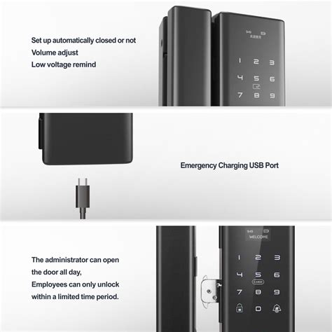 Tuya Serratura Con Impronta Digitale Per Porte In Vetro Smart WiFi