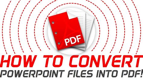 how to convert powerpoint file into pdf powerpoint pro solution tutorial video youtube