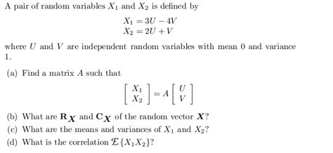 solved a pair of random variables x1 and x2 is defined by