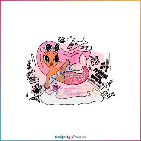 Karol G Mermaid Cartoon SVG Bichota Season SVG Digital File PeaceSVG