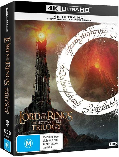 Lord Of The Rings Trilogy Extended Theatrical Editions 4K Blu Ray