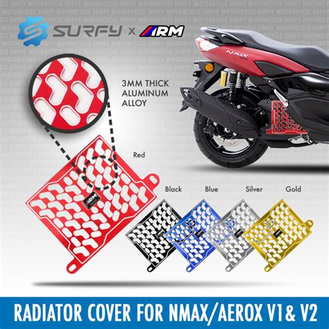 Arm Radiator Cover Aluminum Full Cnc Color Spinner Design For Nmax V
