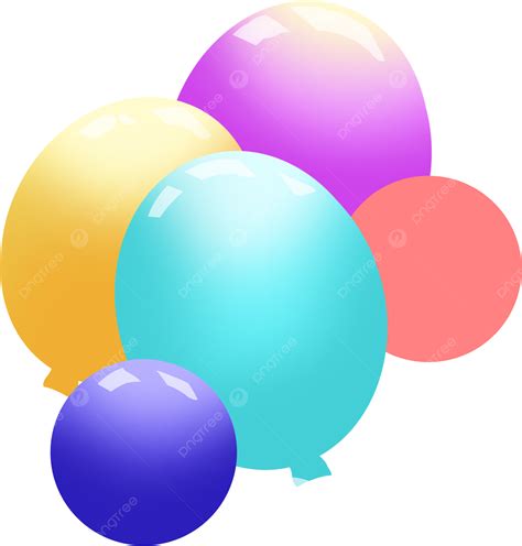 Globos De Colores PNG Color Globo La Lotería PNG y PSD para