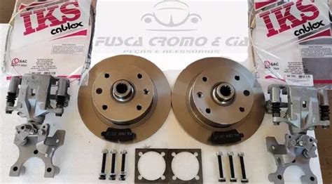 Kit De Freio Disco Traseiro Dianteiro Fusca Bras Perfurado Frete grátis
