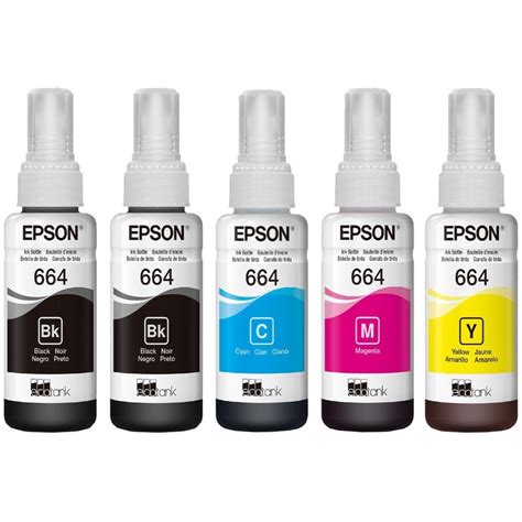 Kit Tintas T Para Uso Em Epson L L L L L L