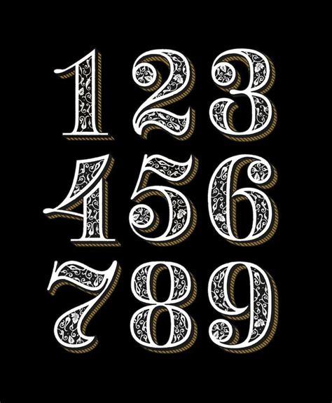 Incredible Different Types Of Number Fonts For Tattoos Idea In 2022